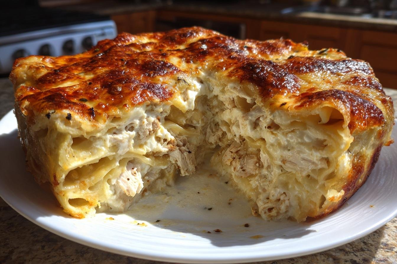 White Cheese Chicken Lasagna: Lose 10 Pounds of Bad Mood - ferecipe
